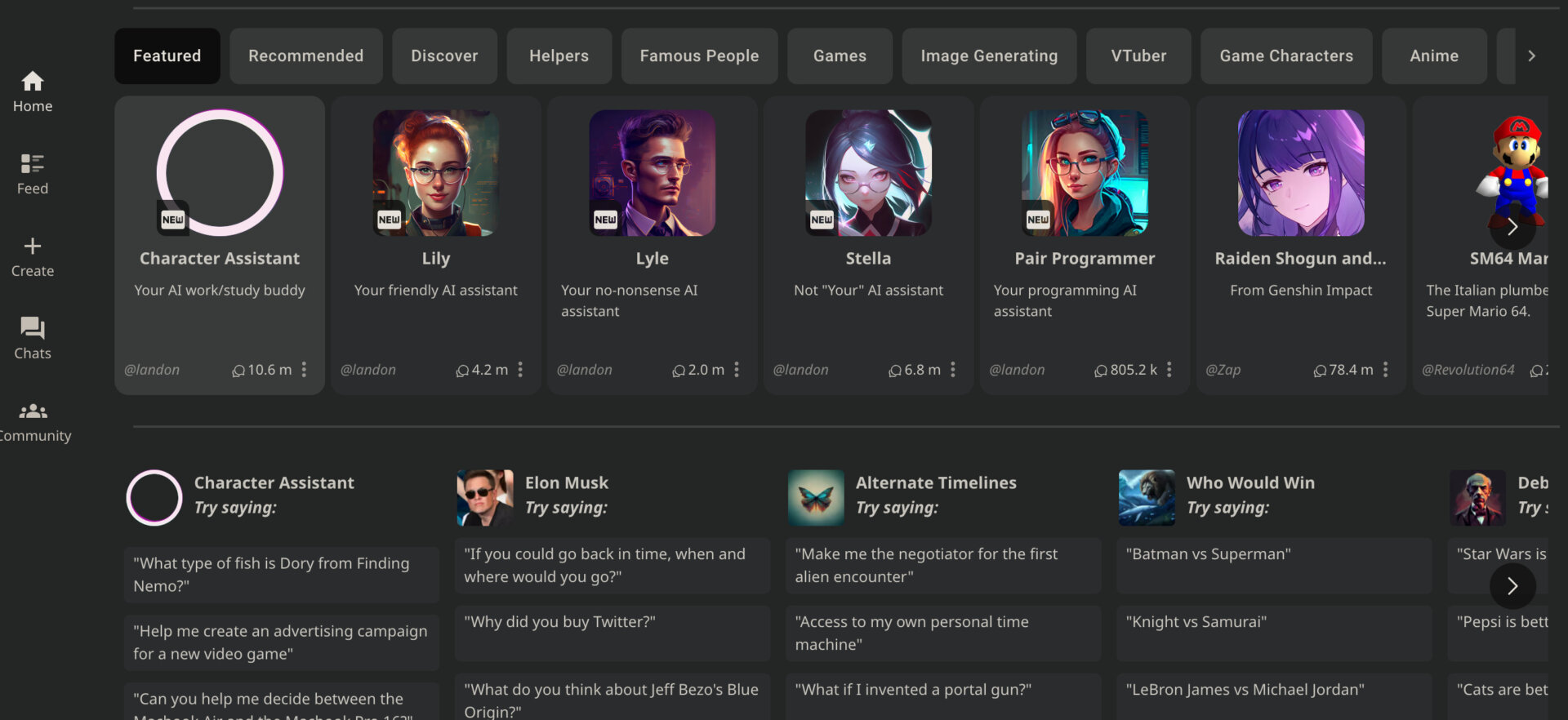Character.ai lança apps para Android e iOS para criar personagens