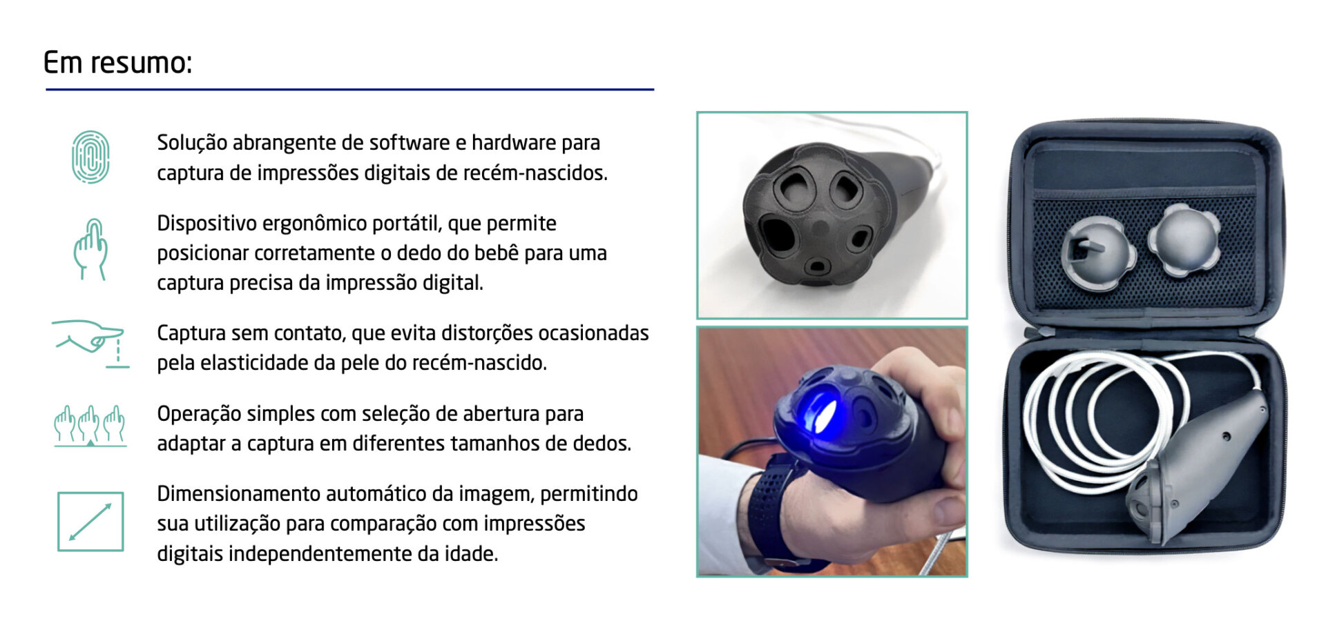 NEC cria solução de biometria digital para recém-nascidos